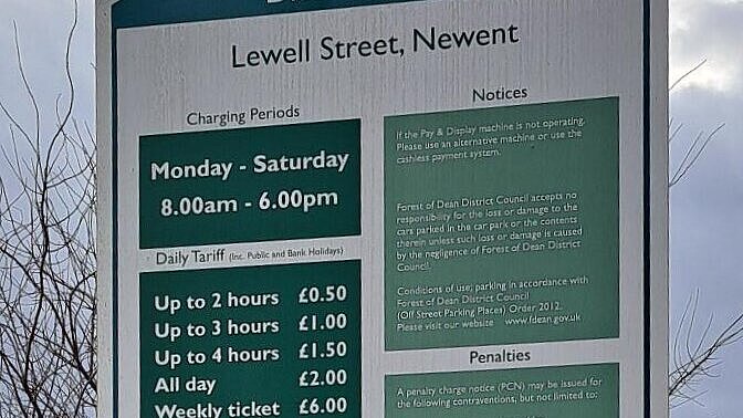 Car parking charges in Newent - Forest of Dean Liberal Democrats
